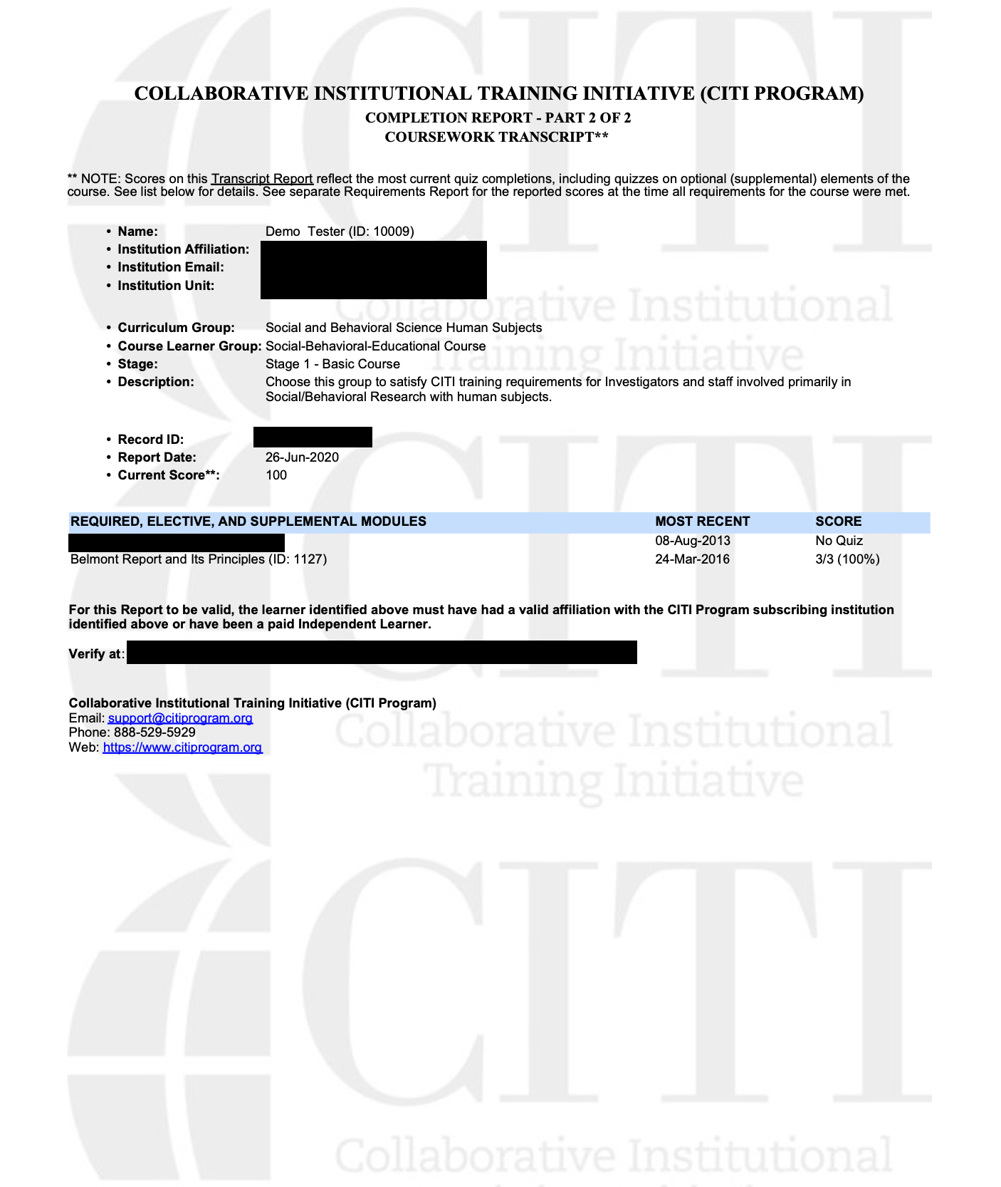 Using CITI Program Content: An Introduction