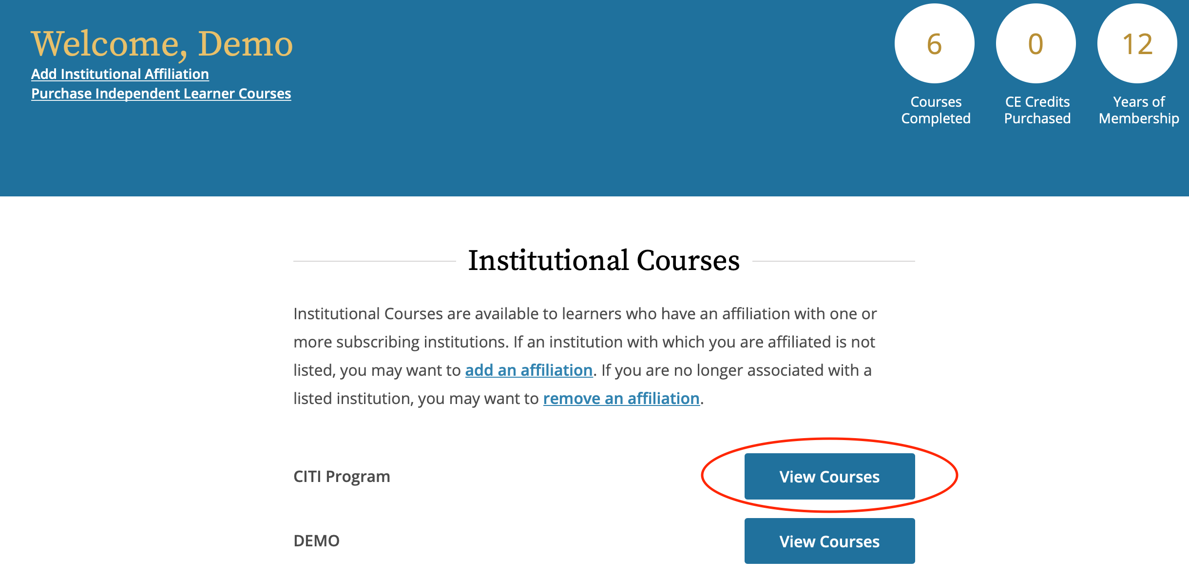 How do I begin my course?
