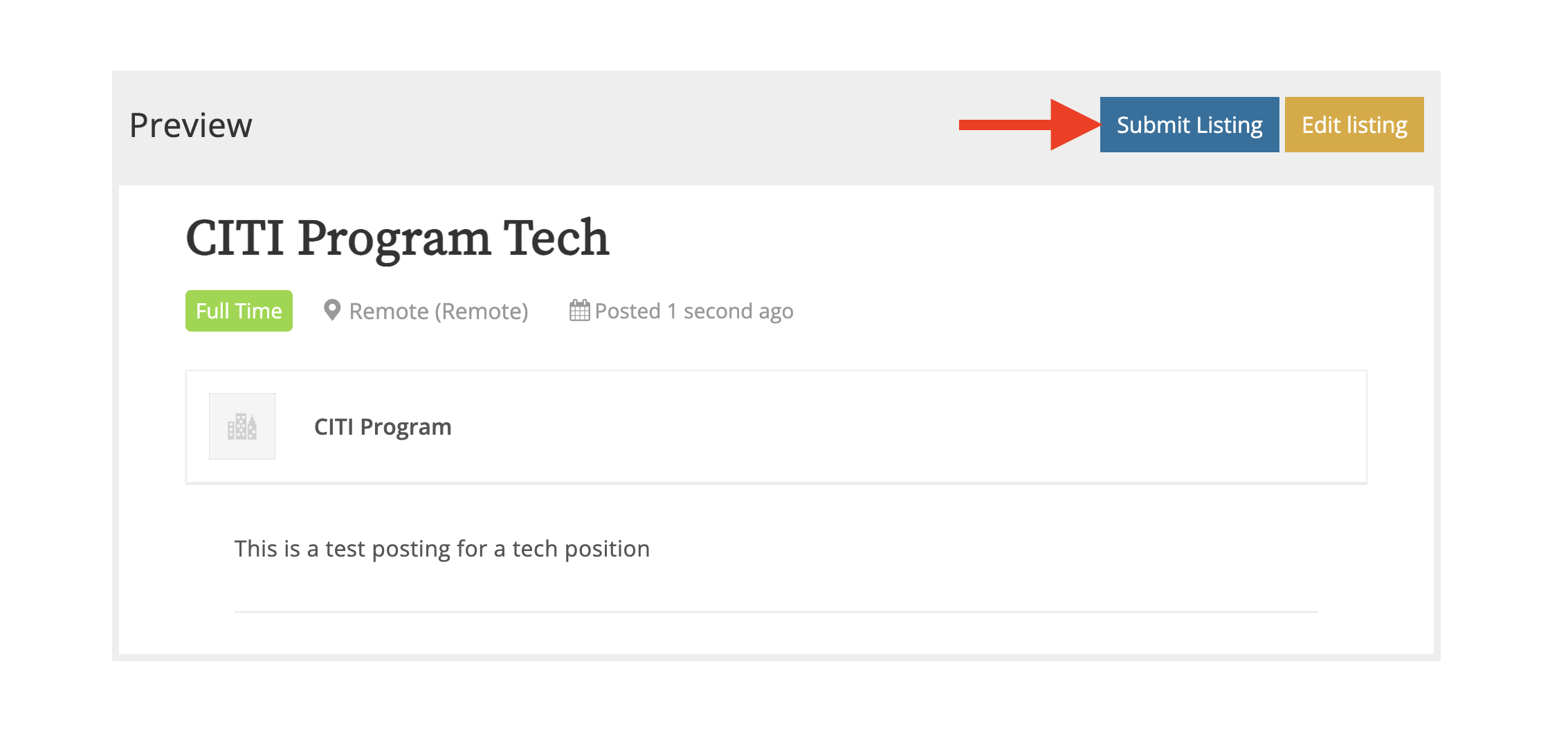 CITI Program's Job Board