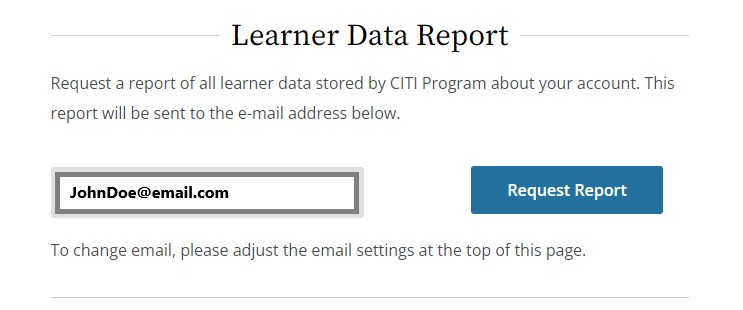 Learner Data Reports