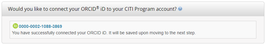 Connecting your ORCID iD