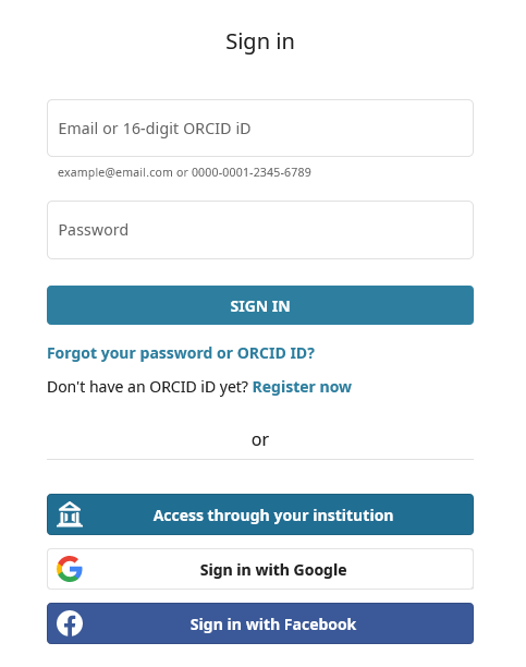 Connecting your ORCID iD