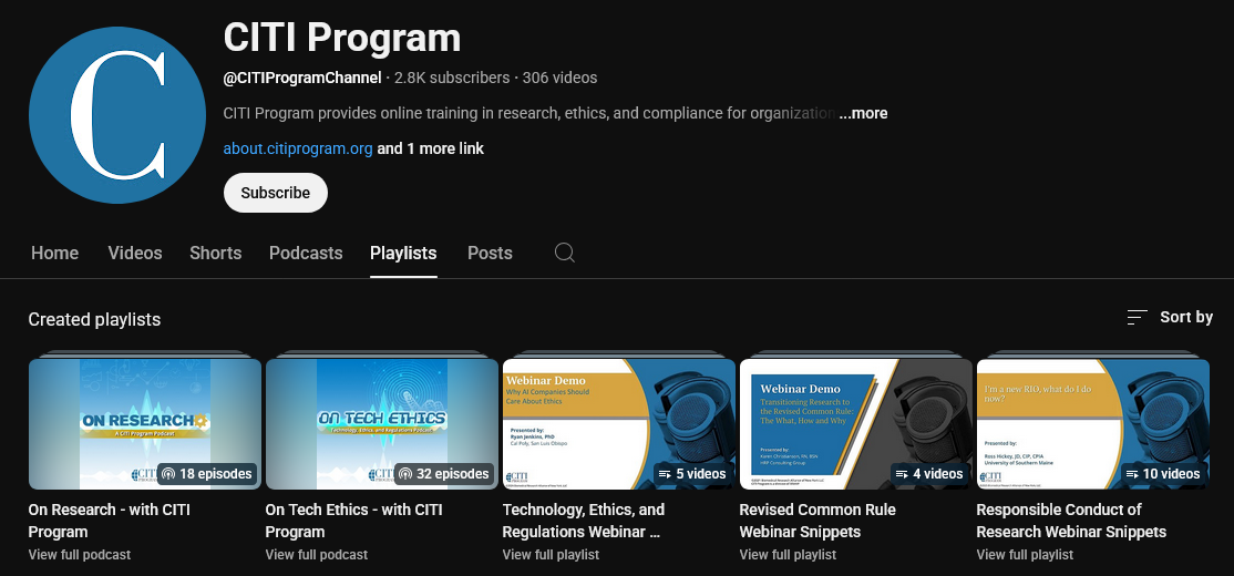 How to Demo the CITI Program Webinars